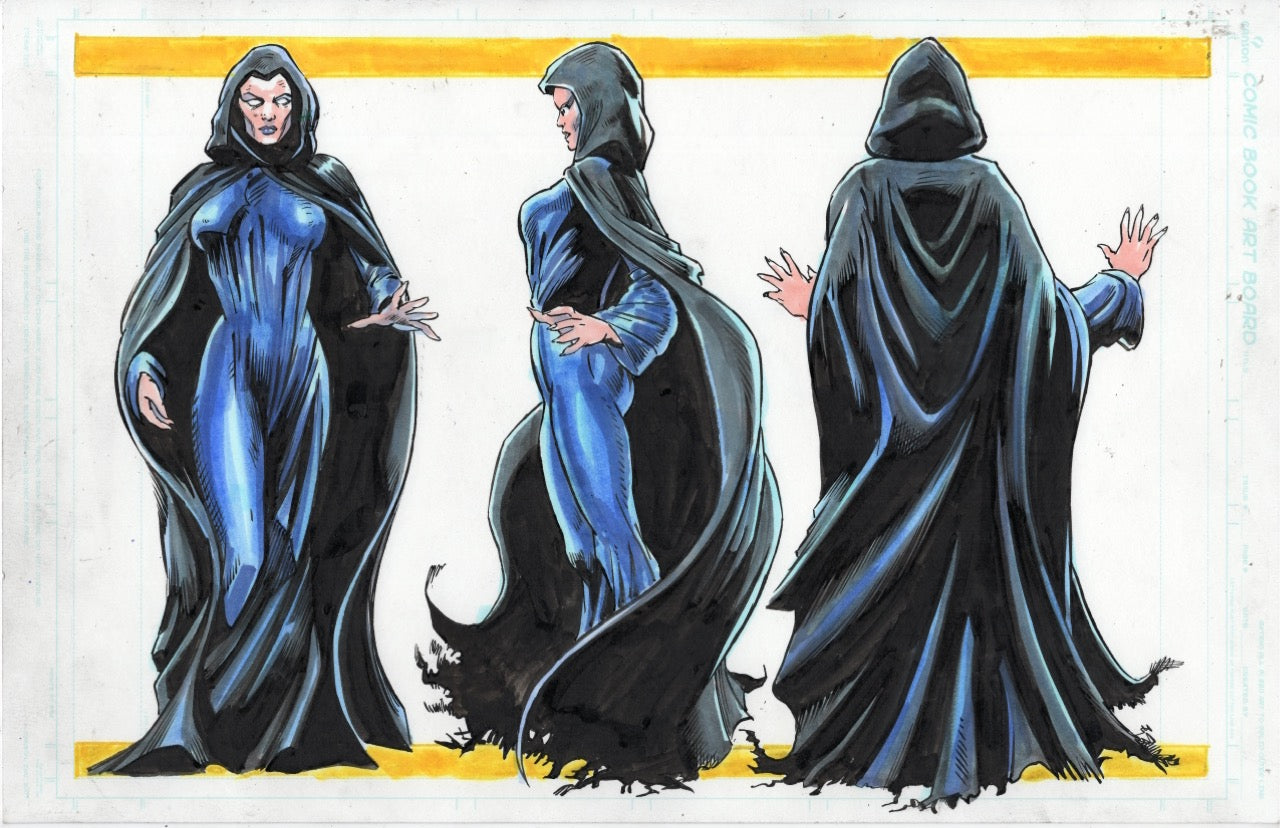 Lady Death Character Sheet Illustration – Joe Rubinstein Art