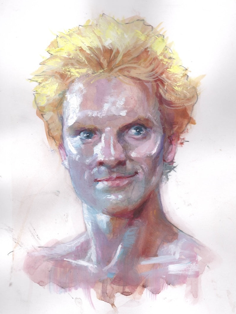 Sting / Dune Portrait - SOLD – Joe Rubinstein Art
